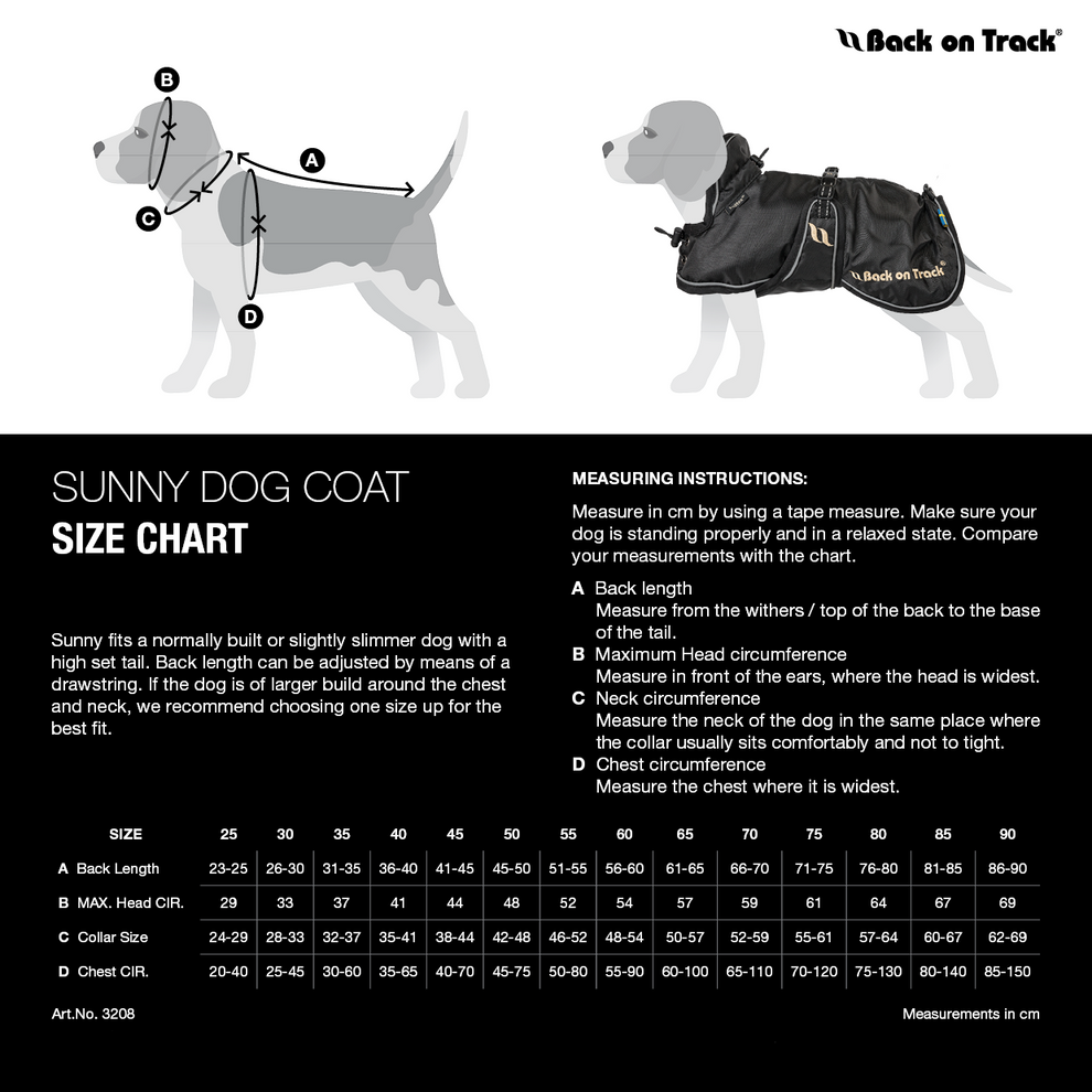 Sunny Dog Coat – Back on Track Products Australia